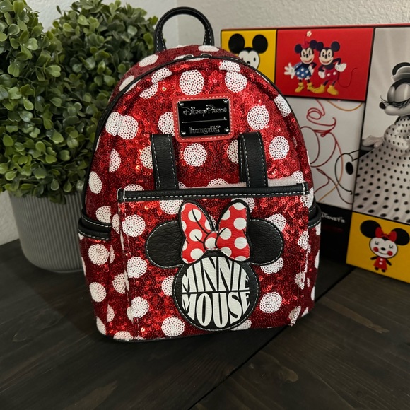 Loungefly | Bags | Nwt Sparkle Polka Dot Minnie Mouse Loungefly | Poshmark